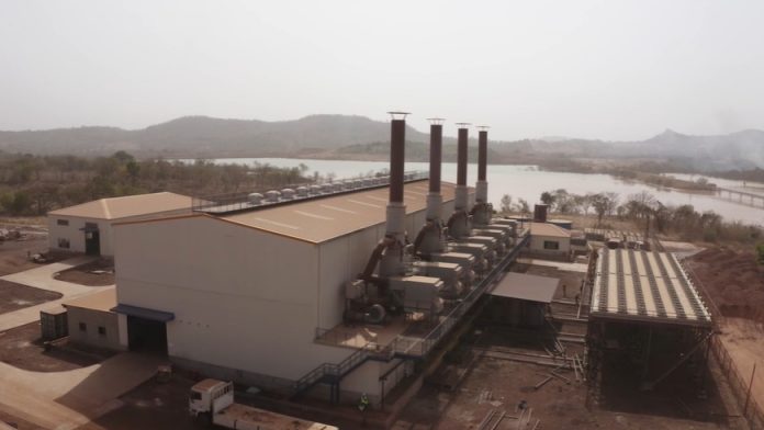 Lefa mine heavy fuel oil (HFO) power plant in Guinea, powering one of ...