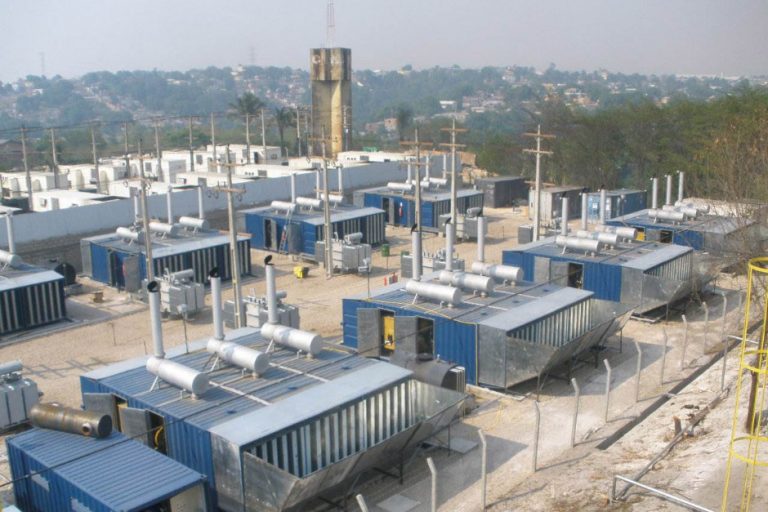 Lefa mine heavy fuel oil (HFO) power plant in Guinea, powering one of ...