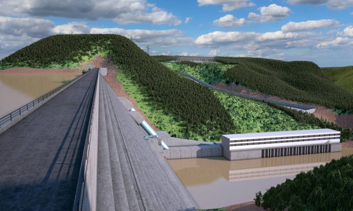 Pwalugu multipurpose dam in the White Volta region, Ghana ...