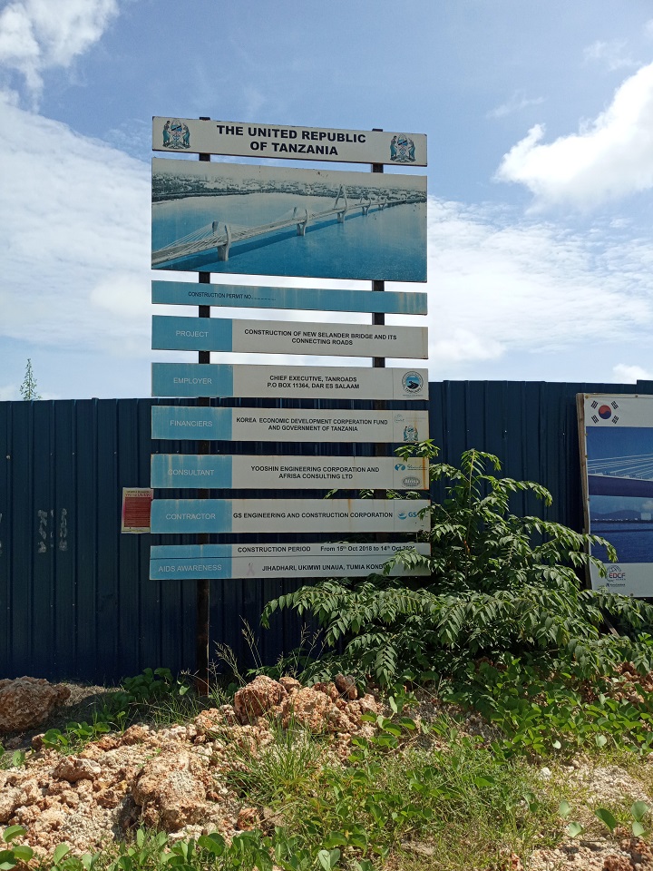 Tanzanite/New Selander Sea-crossing Bridge project in Tanzania