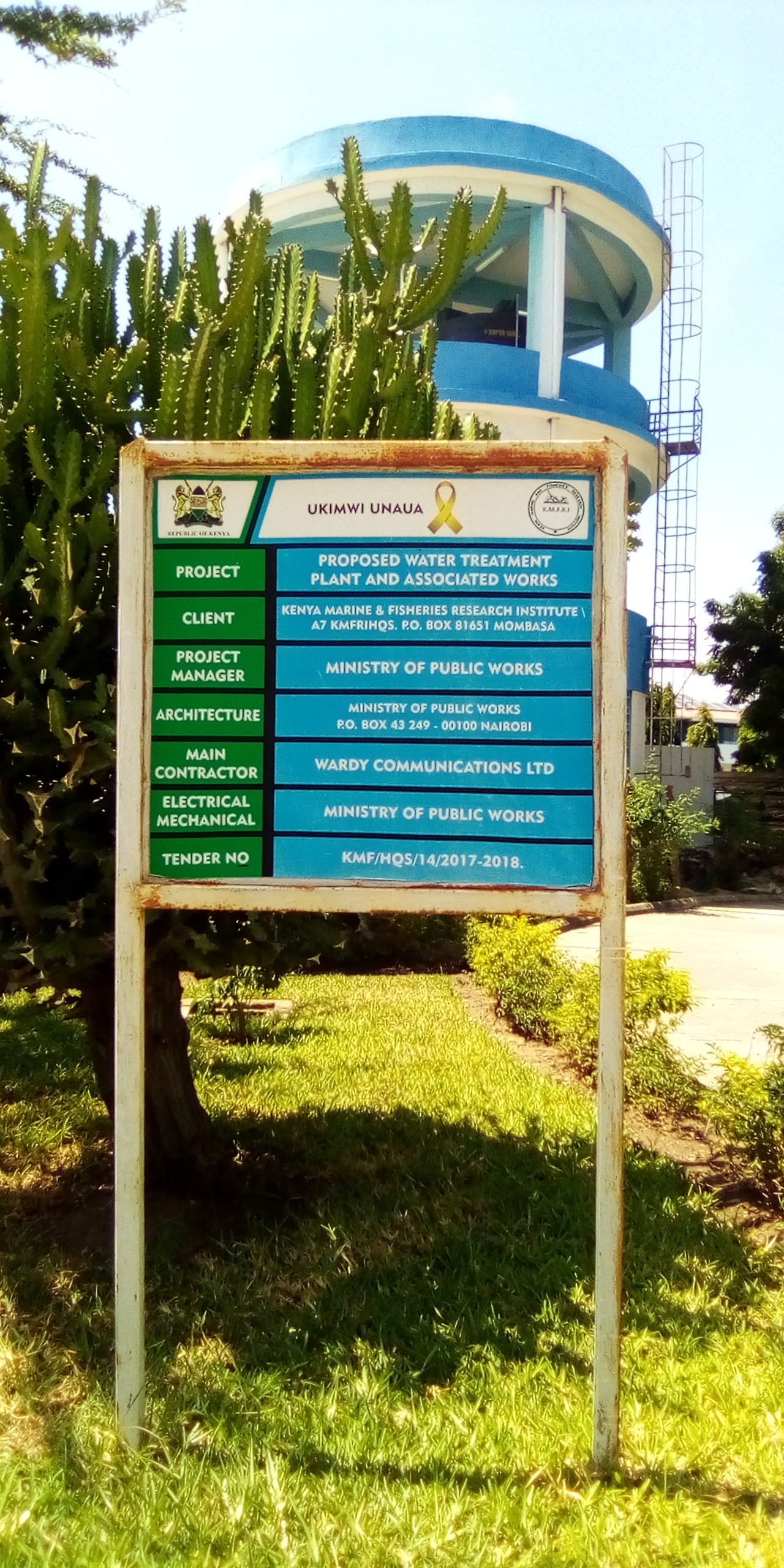Proposed Water Treatment Plant and Associated Works at KeMFRI ...