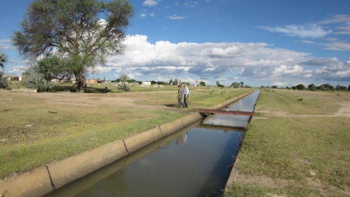 150km long Calueque-Oshakati canal in Namibia undergoing rehabilitation