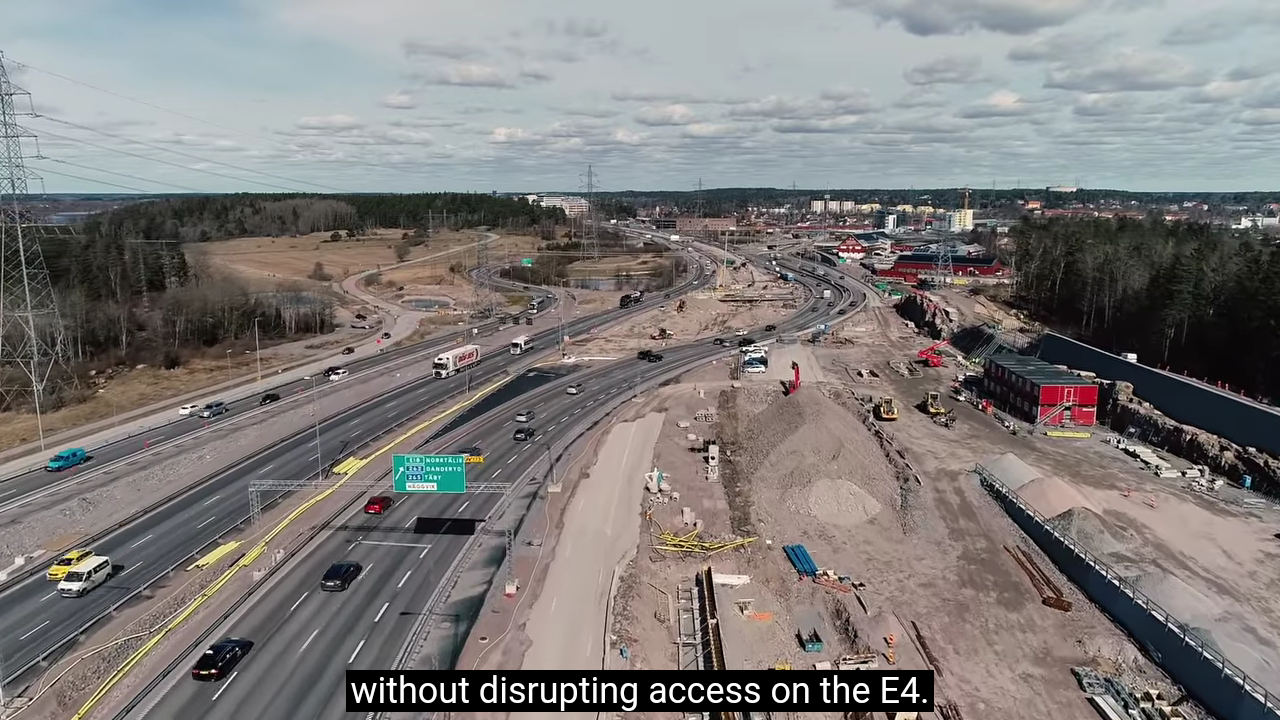 The Stockholm's E4 Bypass mega-project facts and timeline.
