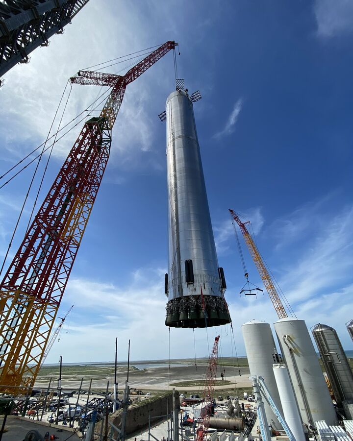 Starship Orbital Launch Pad project in Starbase, Texas.