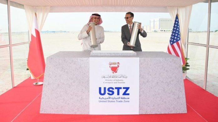 Construction of US Trade Zone in Bahrain, Western Asia, Launched