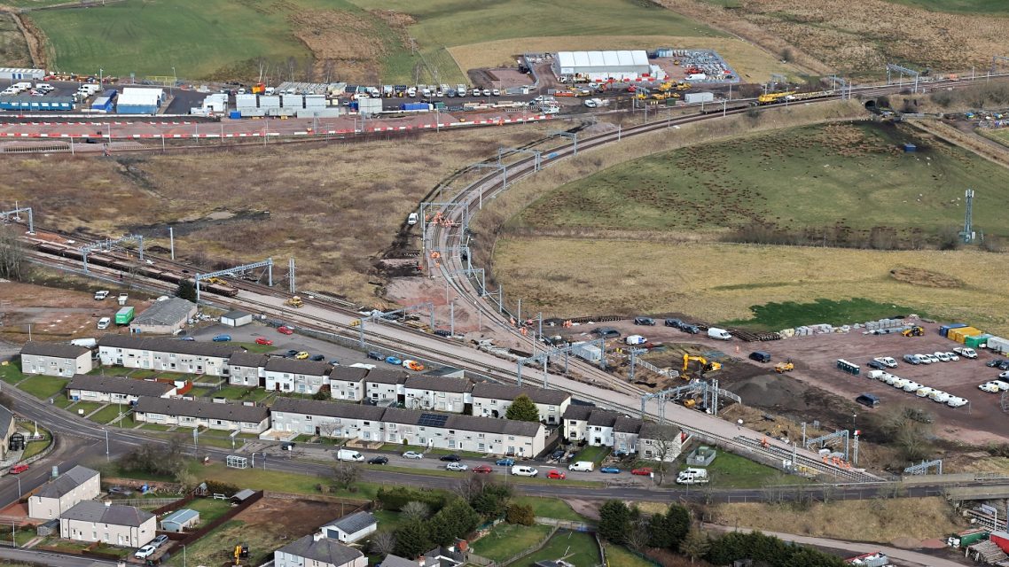 Milestone achieved for overhaul of Carstairs Junction in Scotland