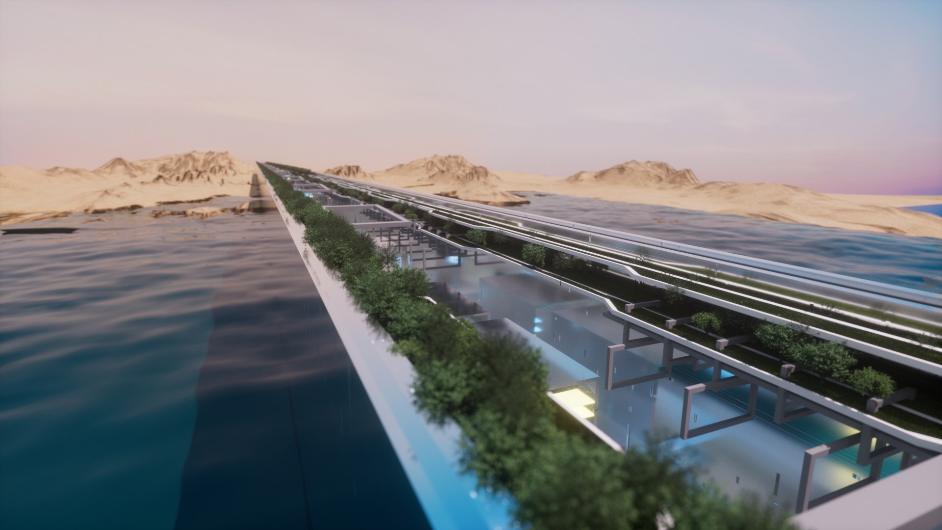 Neom City, the futuristic megacity in Saudi Arabia