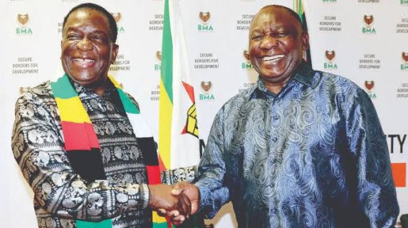 Presidents Mnangagwa and Ramaphosa meet on Beitbridge Border Post to ...